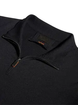 Zegna Mock-neck Half-zip Jumper
