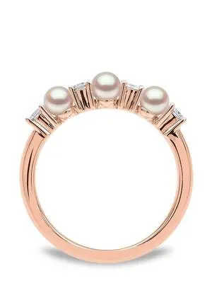 Yoko London 18kt Rose Gold Akoya Pearl And Diamond Ring