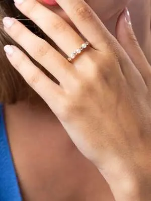 Yoko London 18kt Rose Gold Akoya Pearl And Diamond Ring