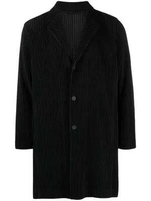 Issey Miyake Fully-pleated Plissé Long Coat