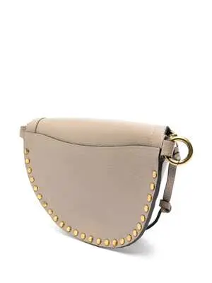 Isabel Marant Étoile Skano Stud-embellished Shoulder Bag - Neutrals