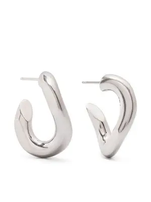 Isabel Marant Sculpted Hoop Earrings - Silver