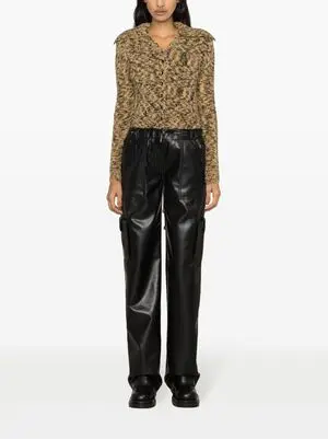 Ermanno Scervino Faux Leather Trousers