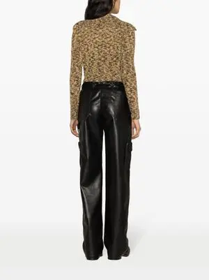 Ermanno Scervino Faux Leather Trousers