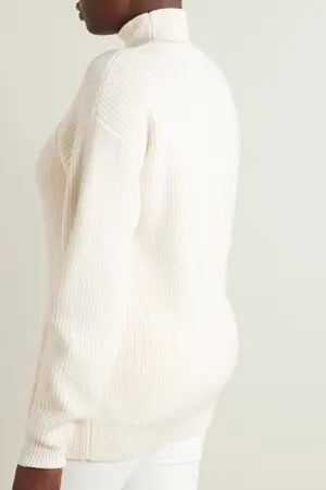 Fusalp Cybele Ribbed Merino Wool Turtleneck Sweater