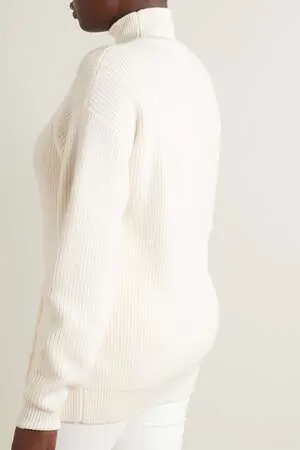 Fusalp Cybele Ribbed Merino Wool Turtleneck Sweater