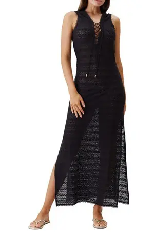 Melissa Odabash Maddie Cover-up Maxi Dress - Black