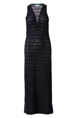 Melissa Odabash Maddie Cover-up Maxi Dress - Black