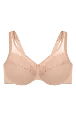 GLAMORISE Wonderwire Full Coverage Minimizer Bra - Cafe