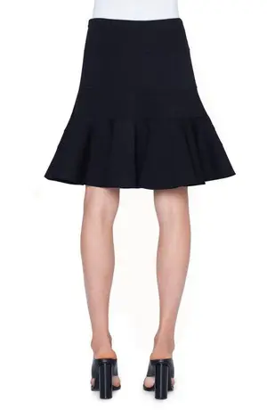 Akris Tiered Flare Jersey Skirt