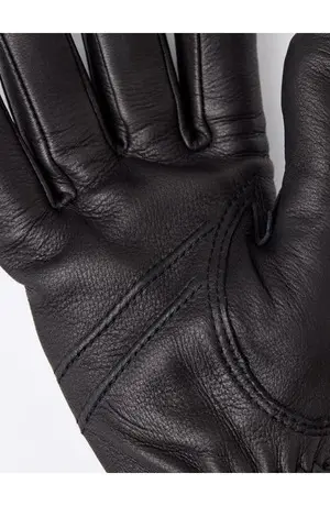 HESTRA Andrew Leather Gloves - Black