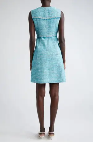 St. John Eyelash Tweed A-line Dress