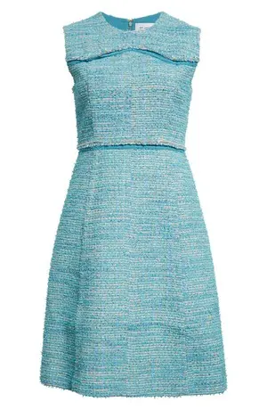 St. John Eyelash Tweed A-line Dress