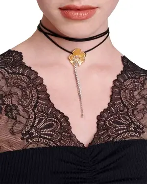Maje Liliona Lace Trimmed Top