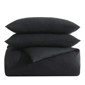 Vera Wang Waffle Pique Cotton Duvet Cover Set
