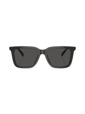 COACH Men's 0HC8385U 54MM Butterfly Sunglasses - Brown Tortoise - Light Grey