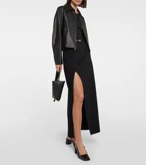 GIANVITO ROSSI Freeda Leather Slingback Pumps - Black