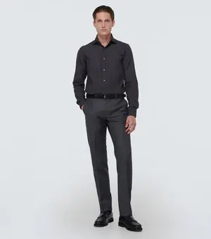 Zegna Cotton Shirt - Grey