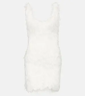 Coperni Feather Mini Dress