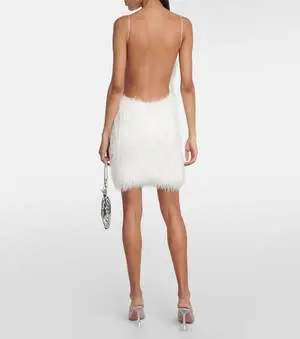 Coperni Feather Mini Dress