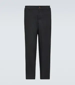 Comme Des Garçons Mid-rise Cropped Pants