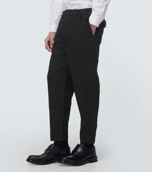 Comme Des Garçons Mid-rise Cropped Pants