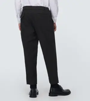 Comme Des Garçons Mid-rise Cropped Pants