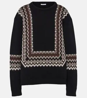 Chloé Wool-blend Jacquard Sweater
