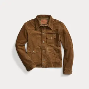 Ralph Lauren Roughout Suede Jacket - Brown