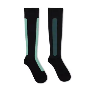 OSTRICHPILLOW Bamboo Compression Knee High Socks - Blue Reef & Caribbean Green