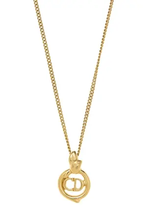 Dior Cd Logo Pendant Necklace