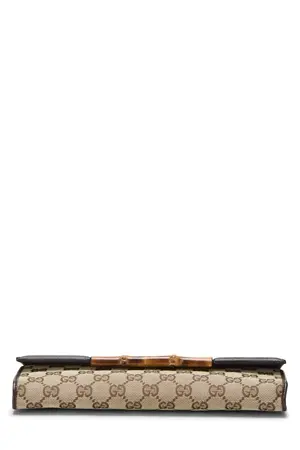 Gucci Original Gg Canvas Bamboo Shoulder Bag