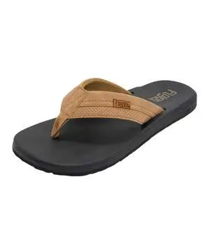 Flojos Levee Flip Flop In Tan/ - Multi
