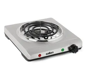 SALTON Stainless Steel Portable Cooktop - Silver