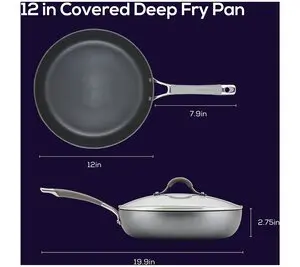 CIRCULON Elementum Nonstick Covered 12in Gray F Ying Pan