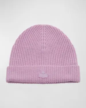 Isabel Marant Bayle Merino Wool Beanie - Light Pink