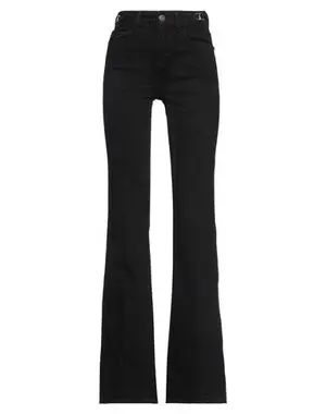 Maje Flared Jeans With Appliqués - Black