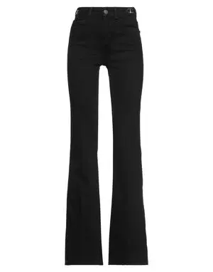 Maje Flared Jeans With Appliqués - Black