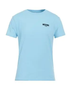 Moschino Swim Man T-shirt Coral Size Xs Cotton, Elastane Blue