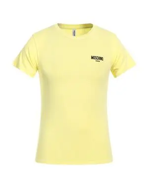 Moschino Swim Man T-shirt Coral Size Xs Cotton, Elastane Light Yellow