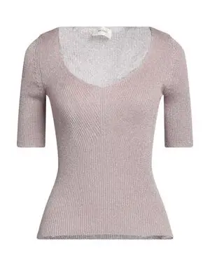 VICOLO Knitted Lamé Top