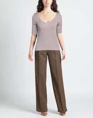 VICOLO Knitted Lamé Top