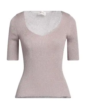 VICOLO Knitted Lamé Top