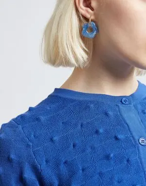 8 BY YOOX Small Hoop Earrings With Flower Pendant
