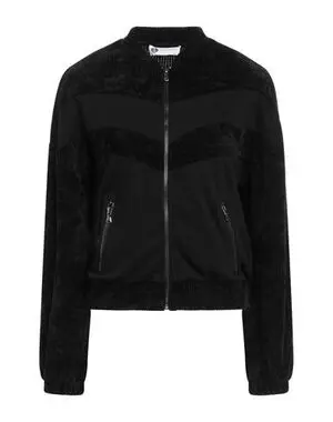 DIANA GALLESI Solid V-neck Zip-up Sweatshirt