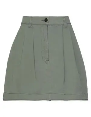 DEPARTMENT 5 Mini Flared Cotton Skirt - Green