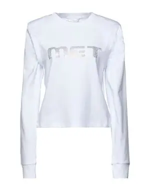MET JEANS T-shirt With Appliqués - White