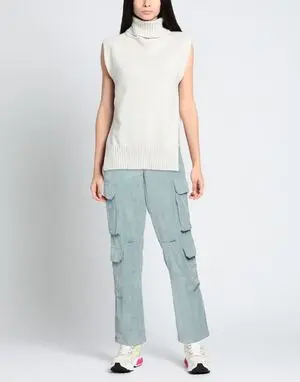 VICOLO Straight Leg Velvet Trousers - Blue