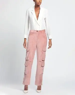 VICOLO Straight Leg Velvet Trousers