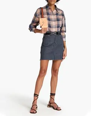 Rag & Bone Tartan Patterned Cotton Shirt
